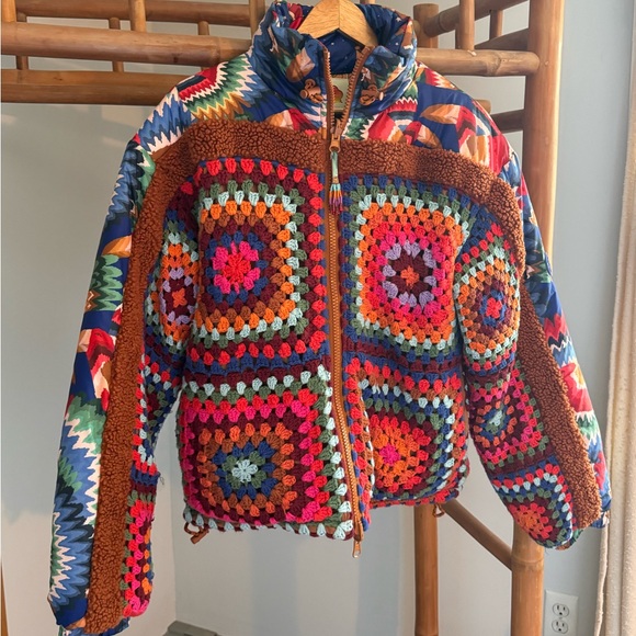 FARM Rio | Jackets & Coats | Farm Rio Crochet Colorful Forest ...